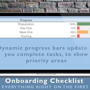 Onboarding Tracker Spreadsheet | New Starter Checklist | Editable New ...