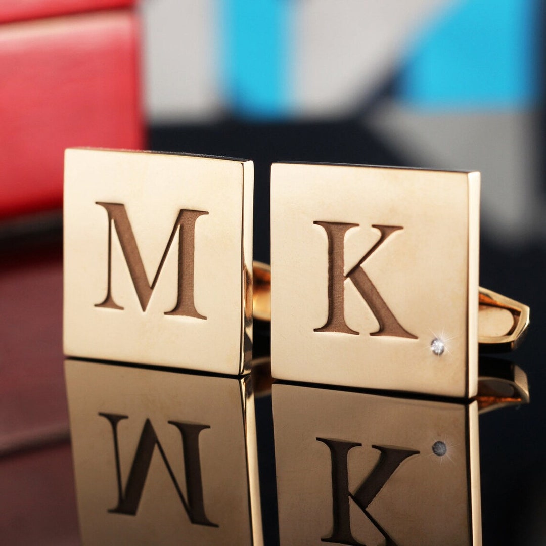 Micro Stone Cuff Link Gold Men Cufflinks Gold Cufflinks - Etsy