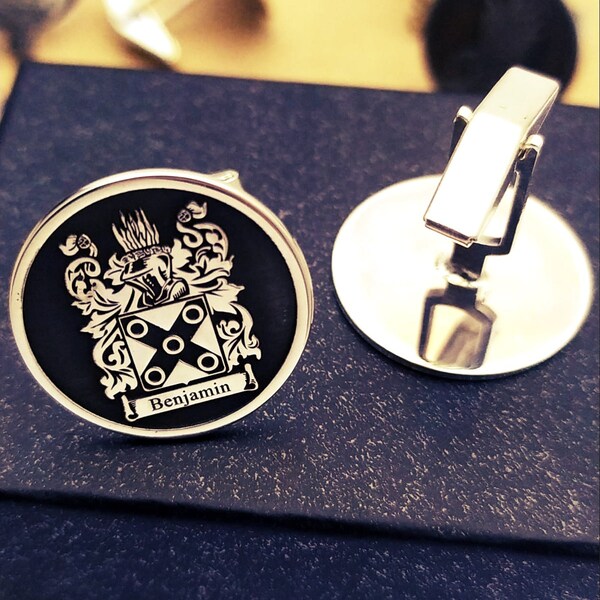 Coat of Arms Cufflinks - Etsy