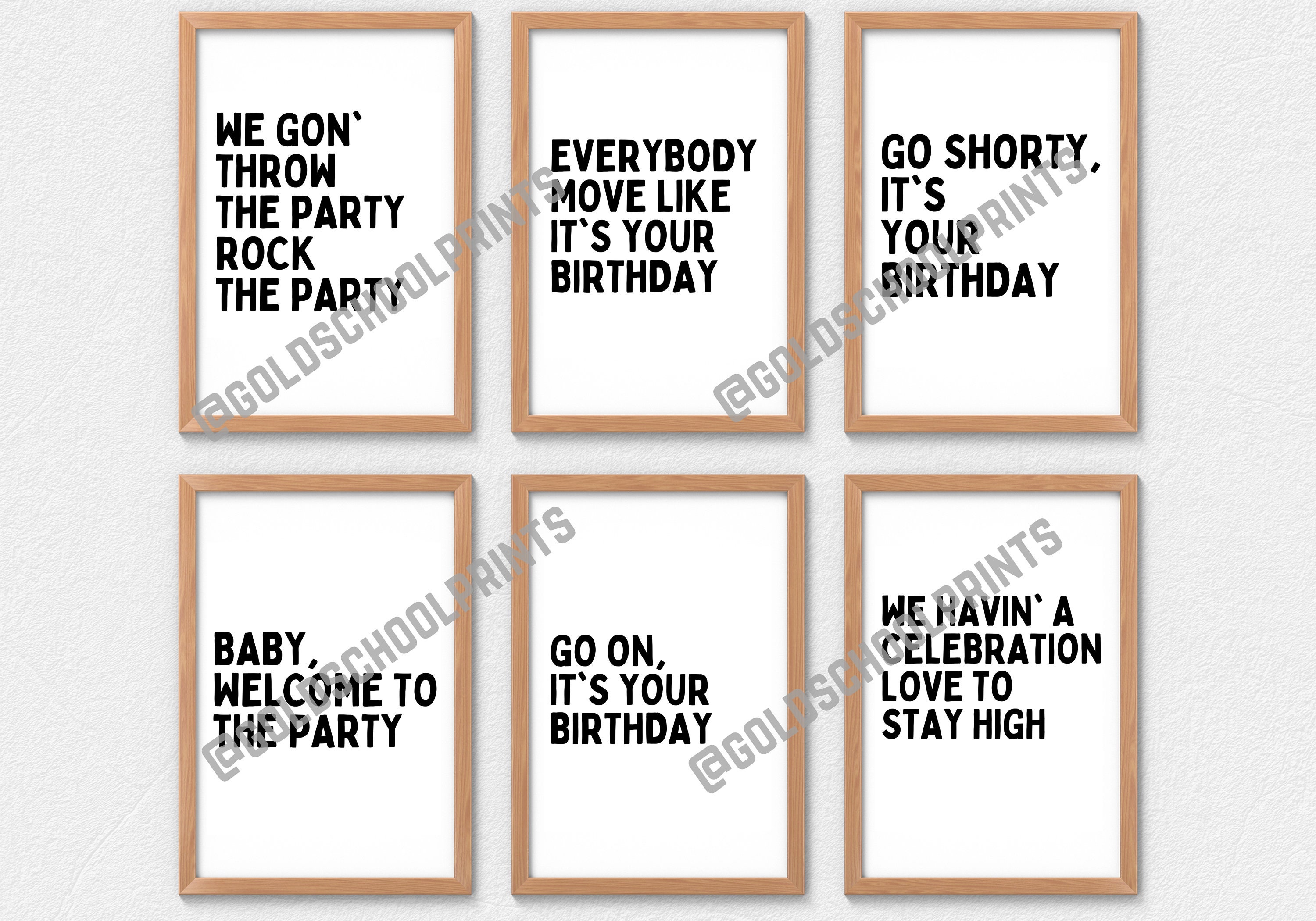 Hip Hop Digital Print, 80s 90s 00s Hip Hop Party Decorations, Printable ...