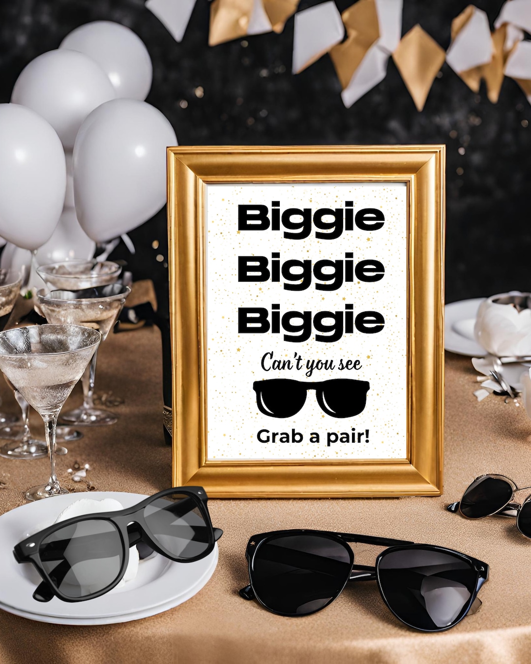 NOTORIOUS ONE Birthday Sign, Biggie Birthday Party, Hip Hop Party ...