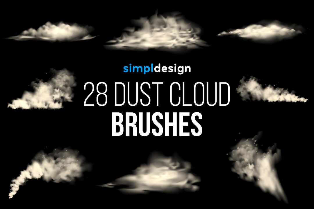 28 Dust Cloud Photoshop Brushes | Smoke & Particle Effects - Etsy
