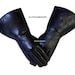 Black Gauntlet for Costume Real Leather Gloves With NO Darts (PLAIN) - Etsy