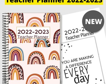 Teacher Planner 2022 2023 8.5x11 Personalized - Etsy