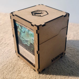 Trading Card Deck Box With Window - 3MM, 1/8" .AI, SVG, DXF Digital ...