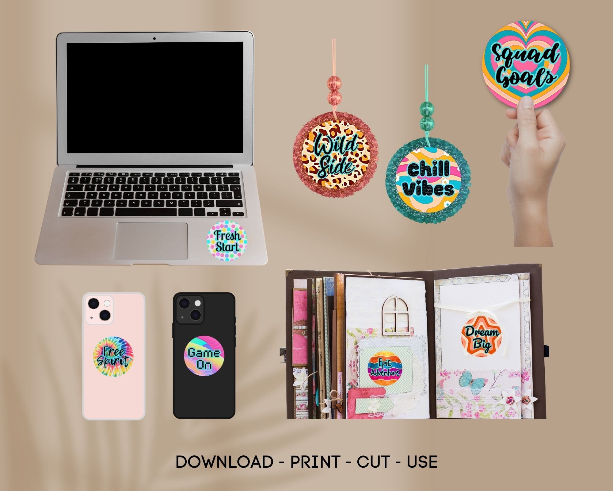 Retro Cardstock for Freshies, Printable Cardstock Design for Freshies ...