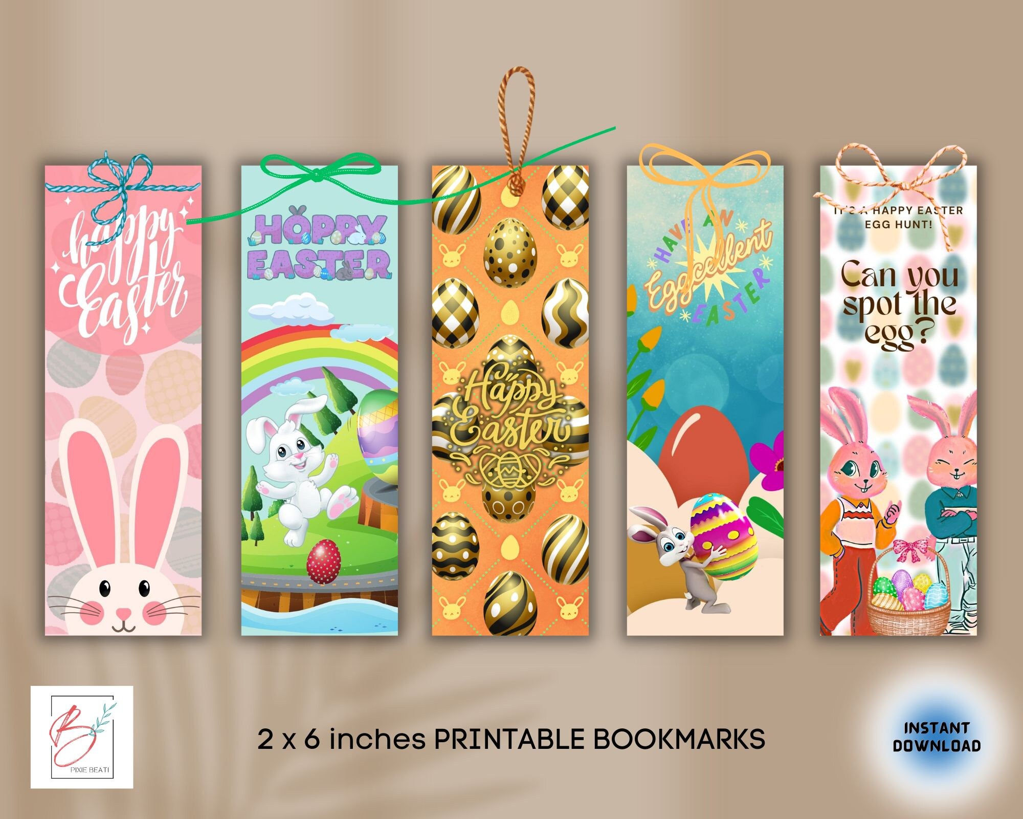 Easter Bookmarks Printable Bookmarks Easter Set of 10 Easter Specials ...
