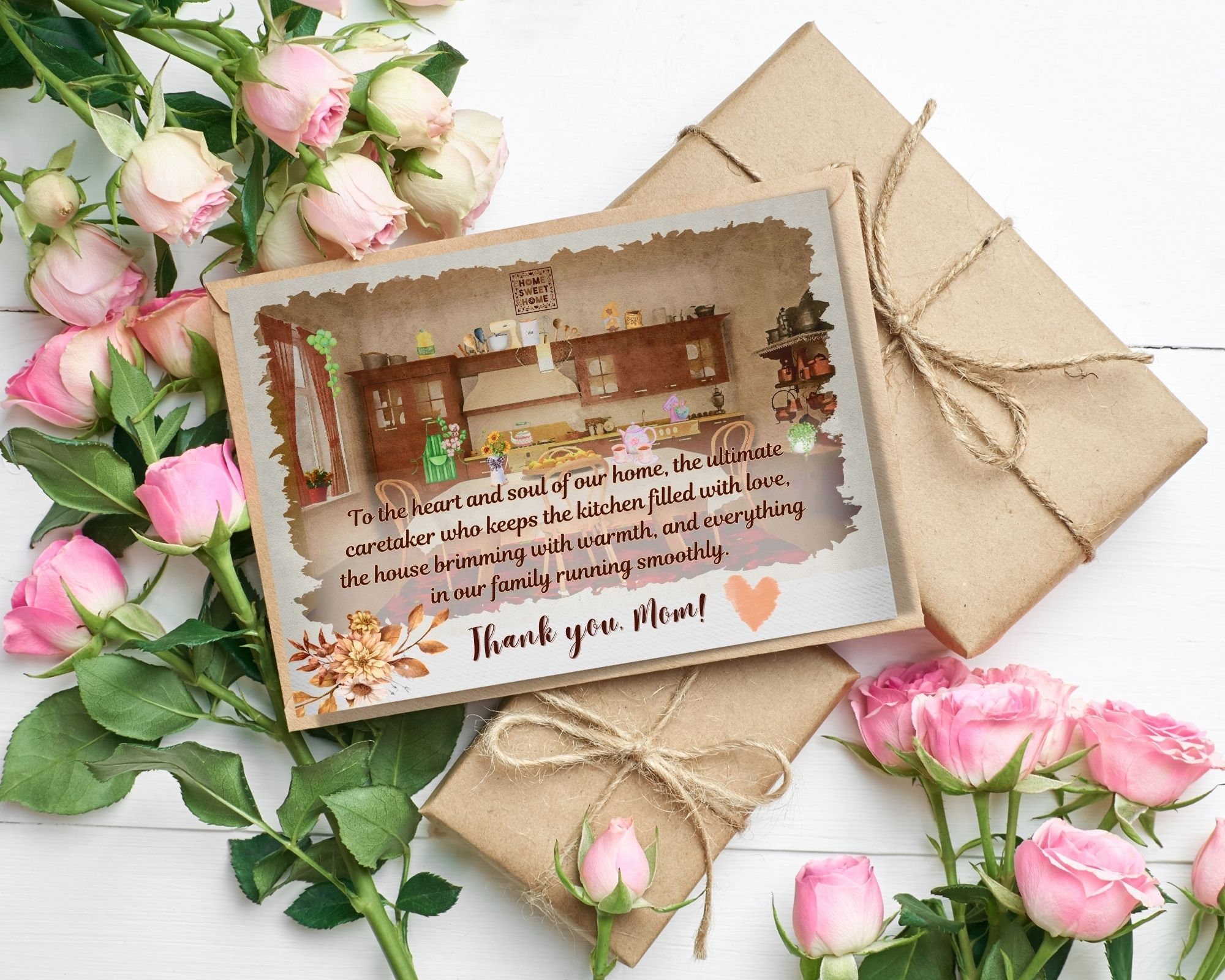 Thank You Mom Card, Mother's Day Card Printable, Printable Cards Mother ...