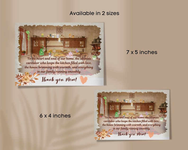 Thank You Mom Card, Mother's Day Card Printable, Printable Cards Mother ...