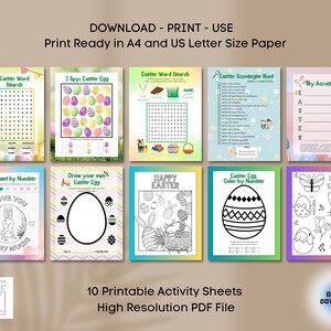 Easter Activity Pack | Printable Easter Games for Kids Bundle | Easter ...