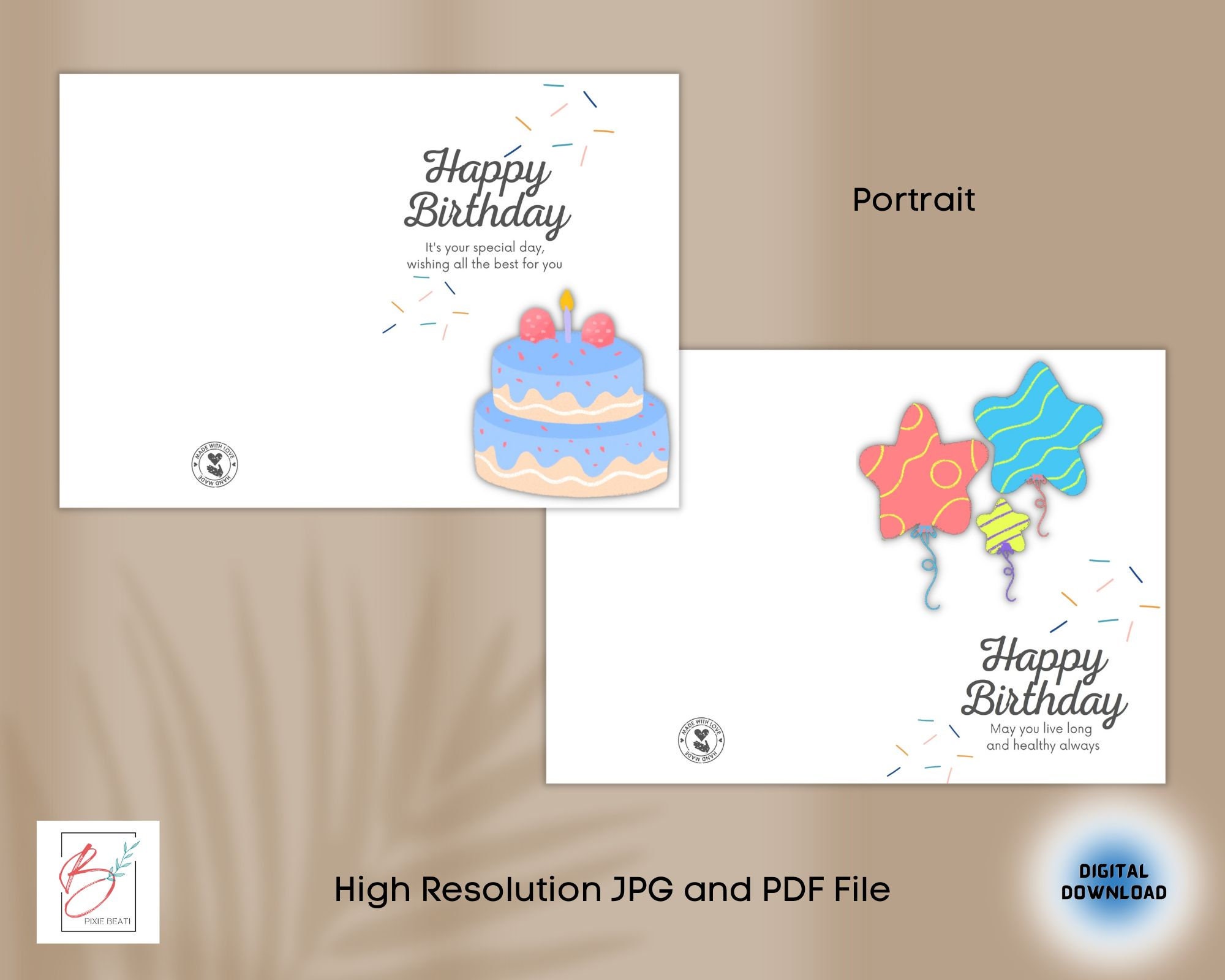 Happy Birthday Card Bundle | Birthday Card Printable for Kids ...
