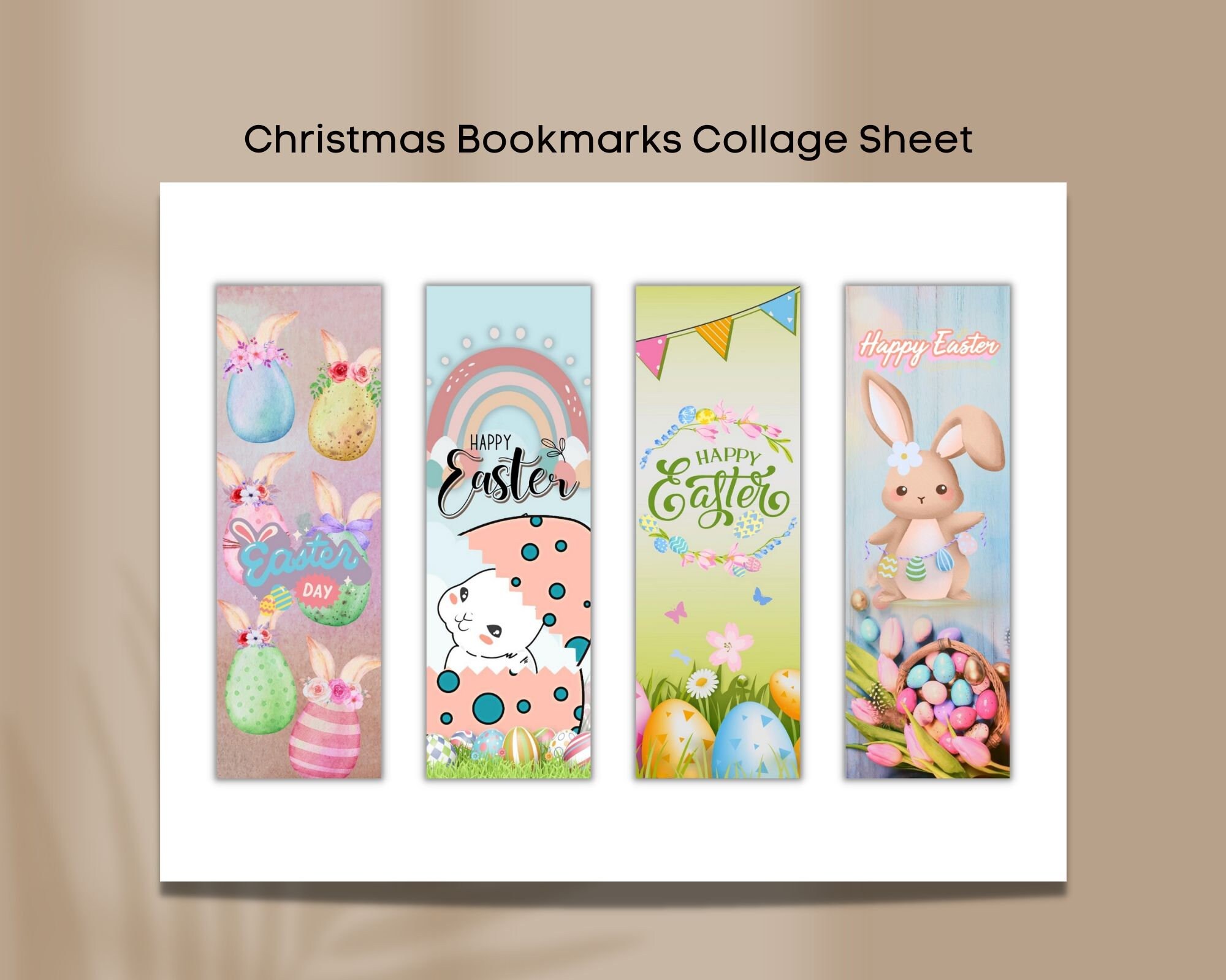 Easter Bookmarks | Printable Bookmarks Easter Set of 10 | Easter ...