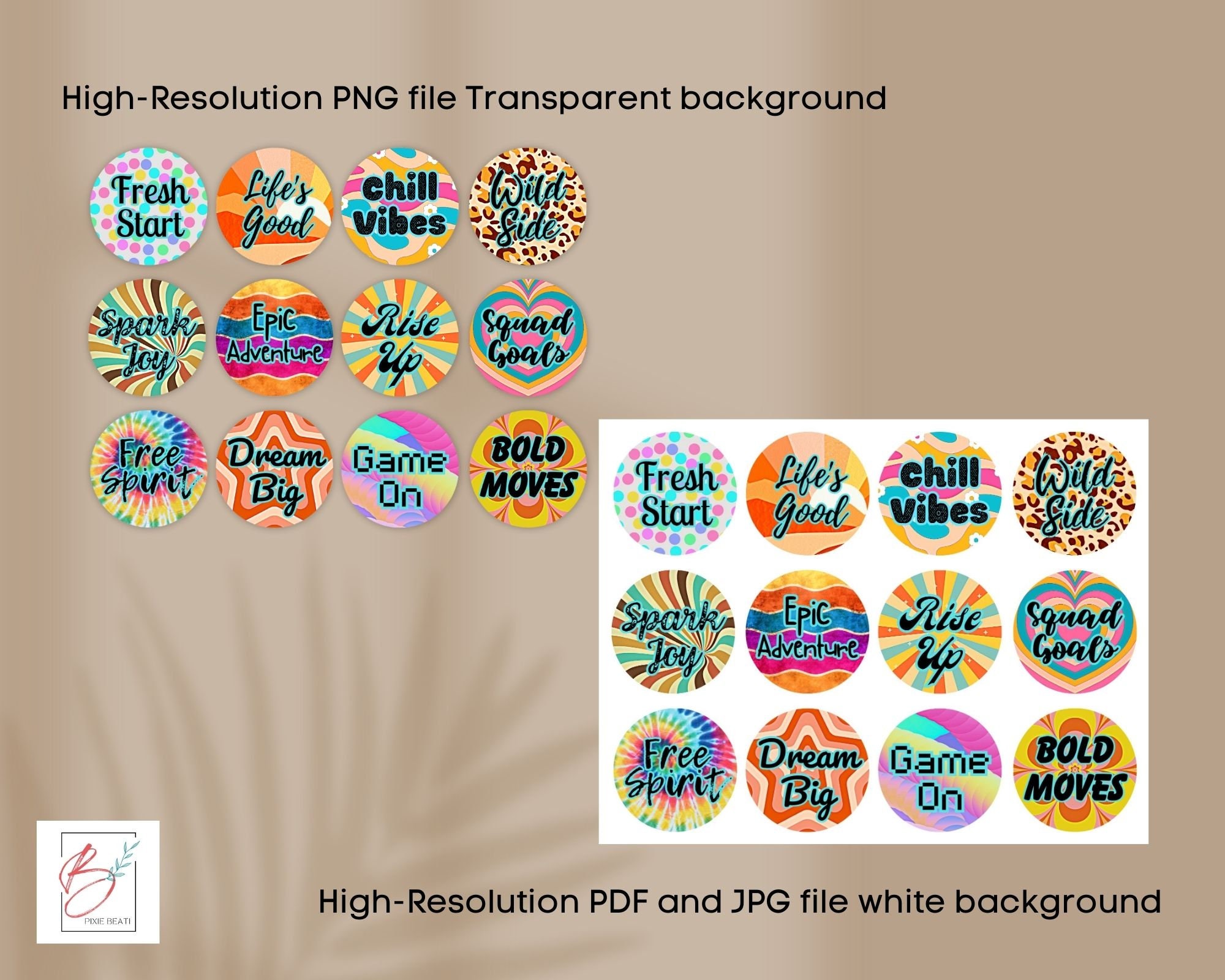 Retro Cardstock for Freshies, Printable Cardstock Design for Freshies ...