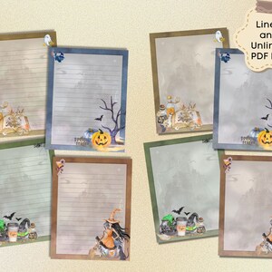 Cute and Creepy Printable Halloween Stationery, Spooky Stationery ...