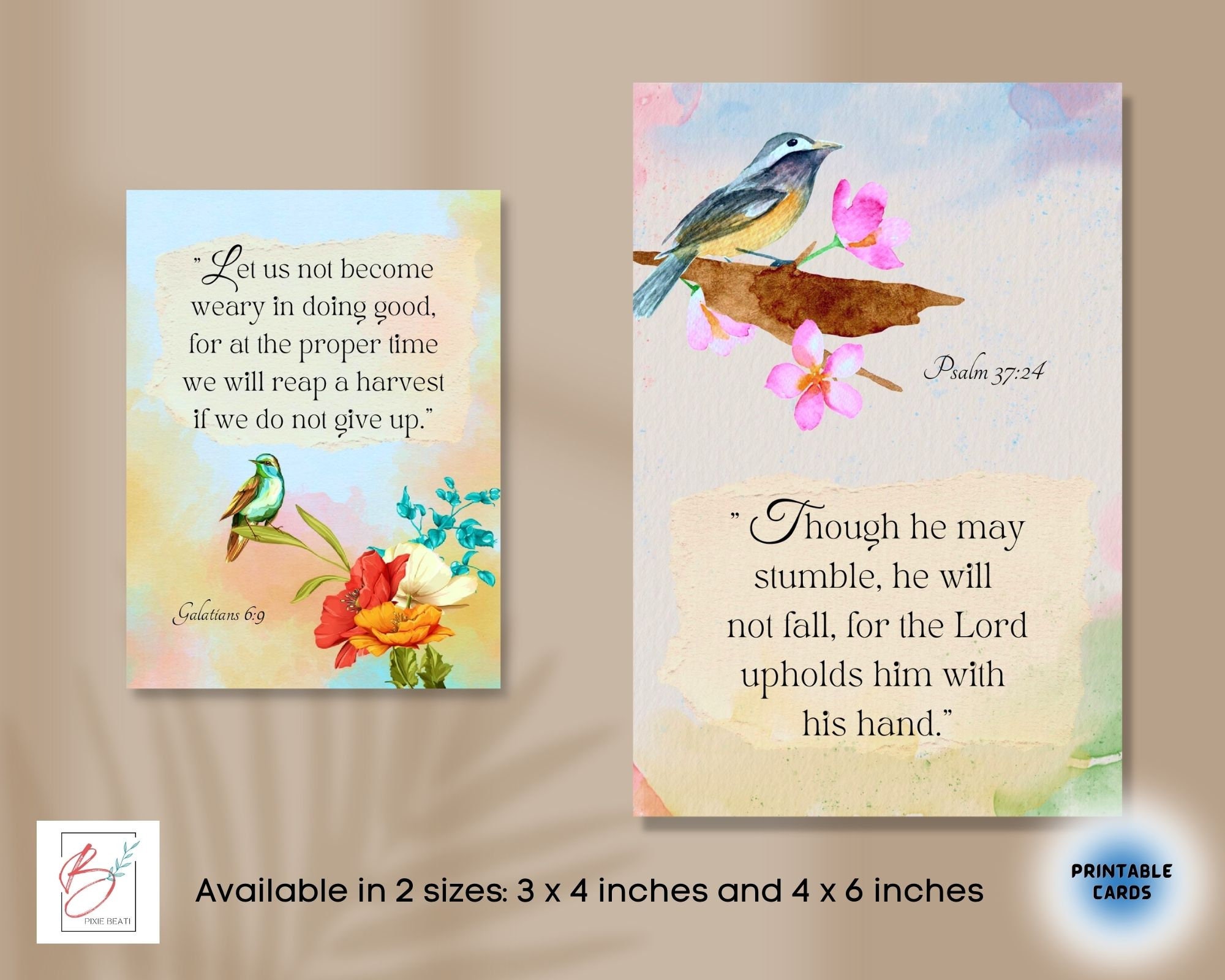 Personal Reflection Scripture Cards, Bible Verse Cards, Printable ...