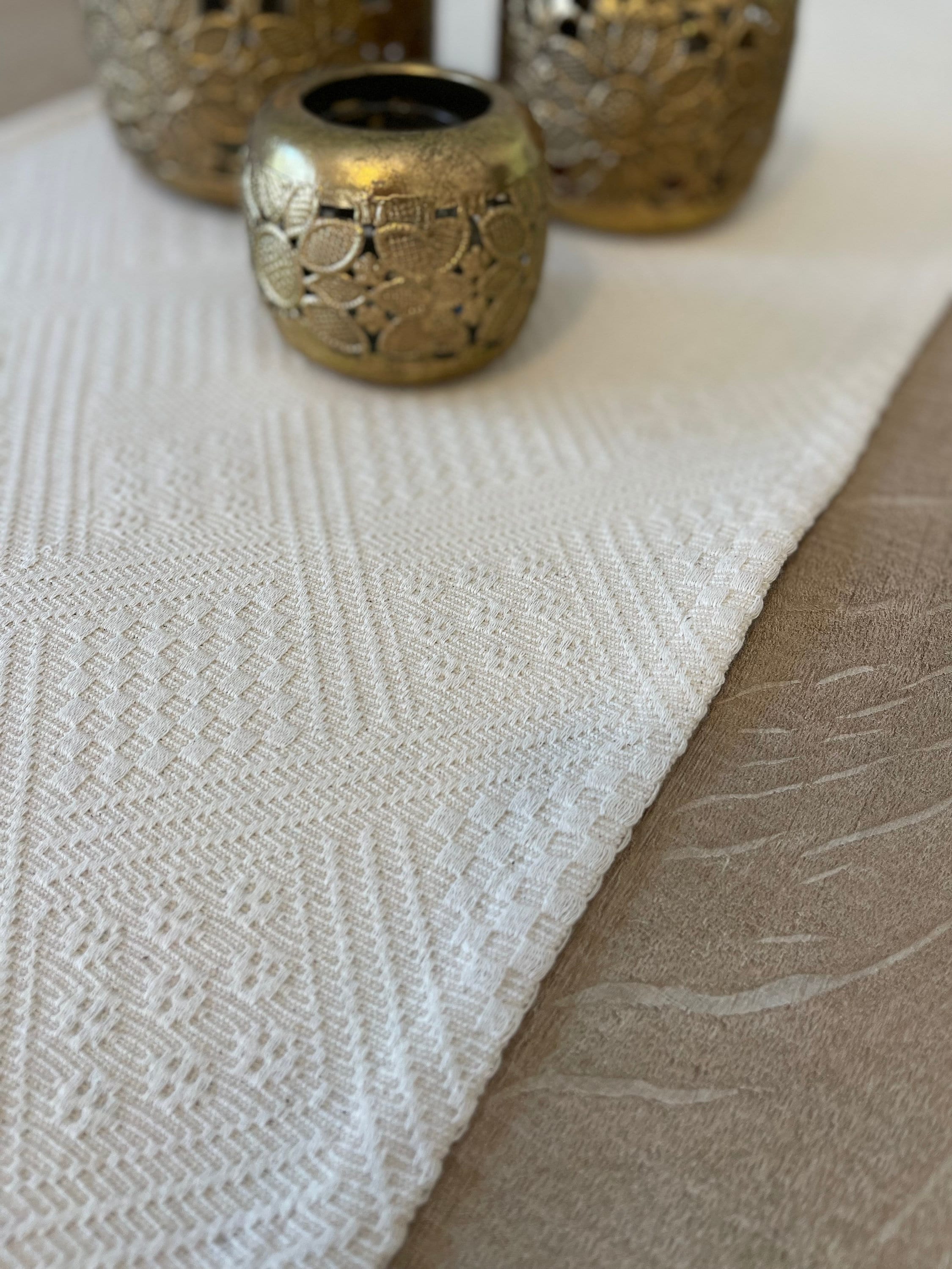 Pyramid Natural Table Runner, Natural Linen Runner, Long Table Runner ...