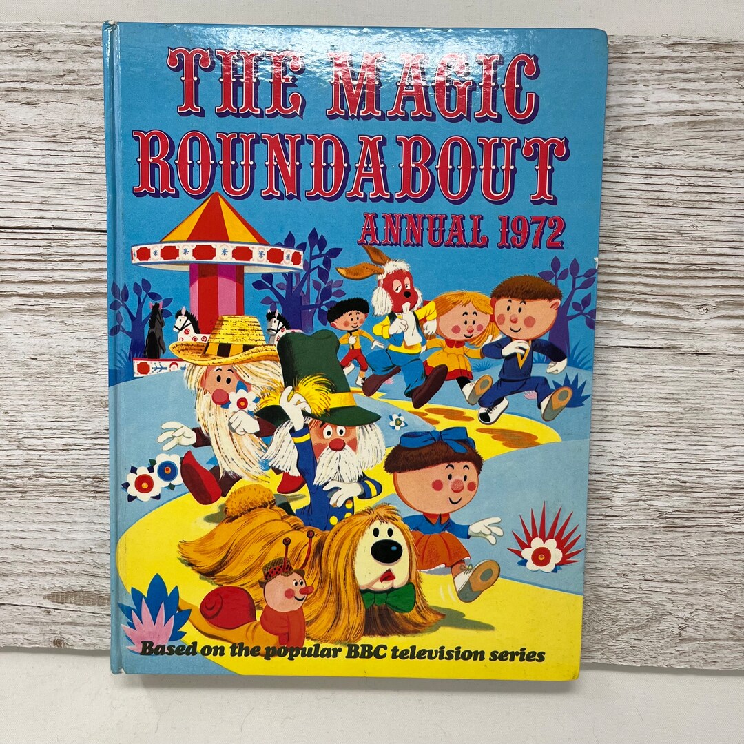 Vintage 1972 the Magic Roundabout Annual, Puzzles Not Filled In/not ...