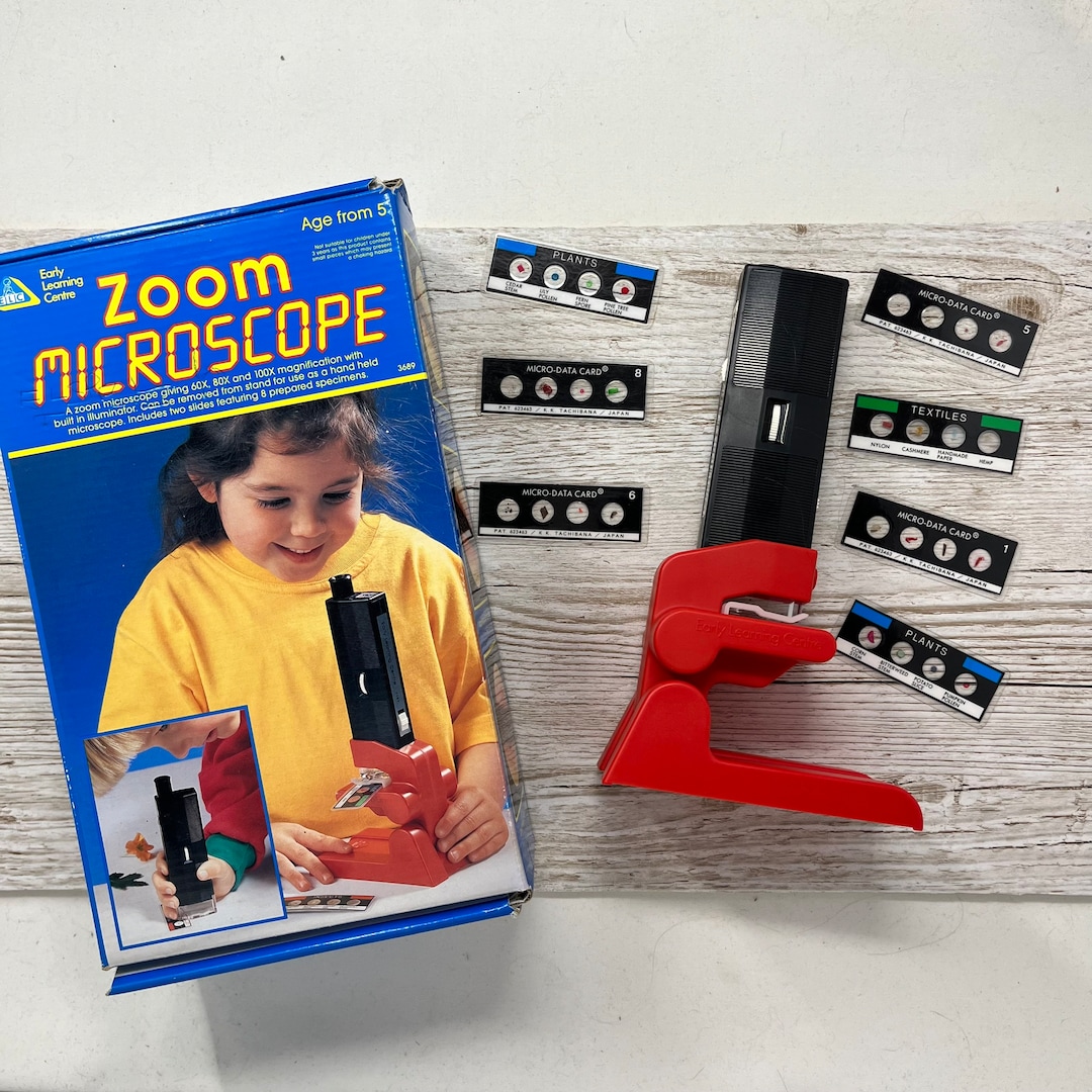 Vintage 80s/90s Boxed Children’s ELC Zoom Microscope With Extra Slides ...