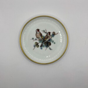 Vintage 1960s AK Kaiser Vogel West Germany Goldfinches Trinket / Pin ...