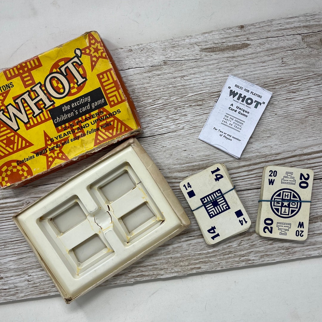 Vintage 1960s Waddingtons Whot Card Game and Instructions - Etsy