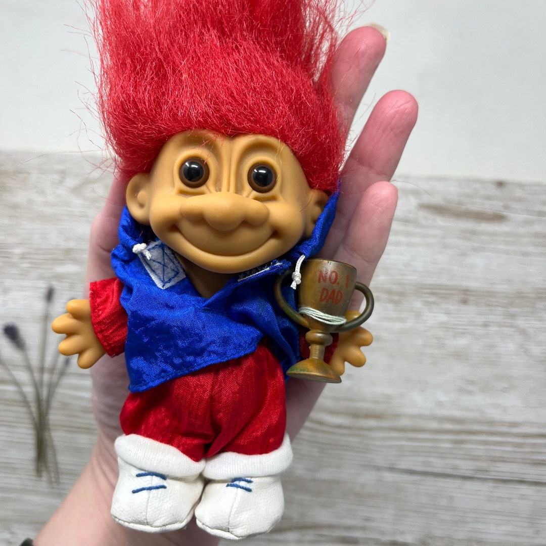 Vintage 1990s Russ Troll Number 1 Dad, Very Good Condition, Fun Father ...