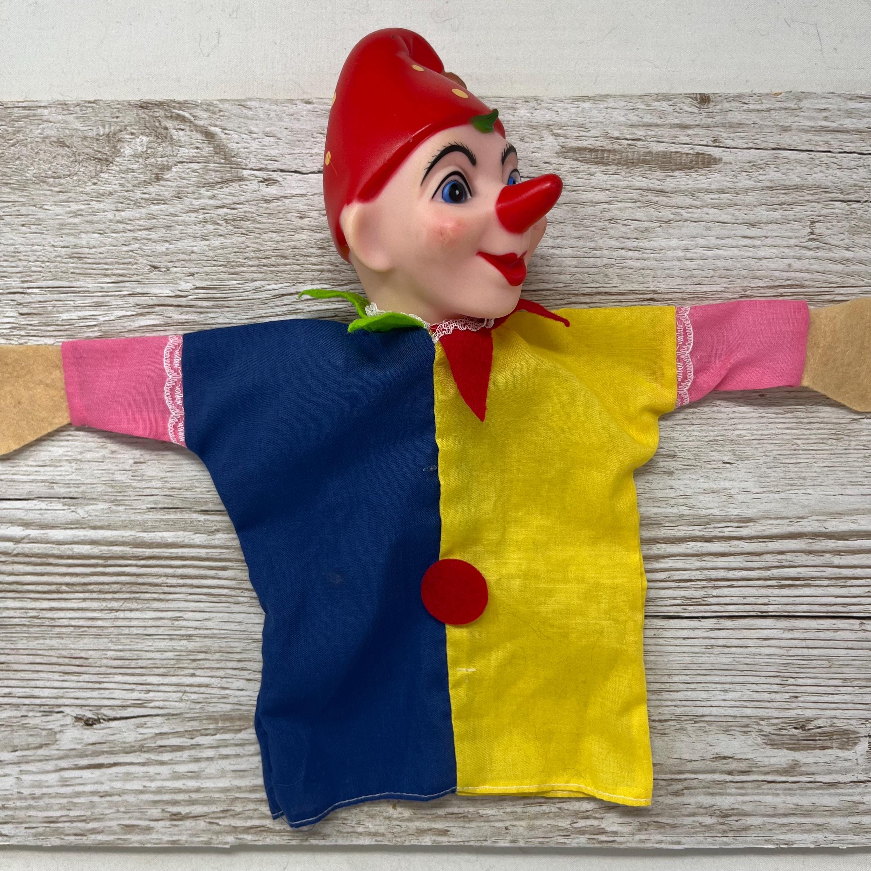 Vintage 1980s Punch & Judy Cloth and Rubber Hand Puppets, Choice of ...
