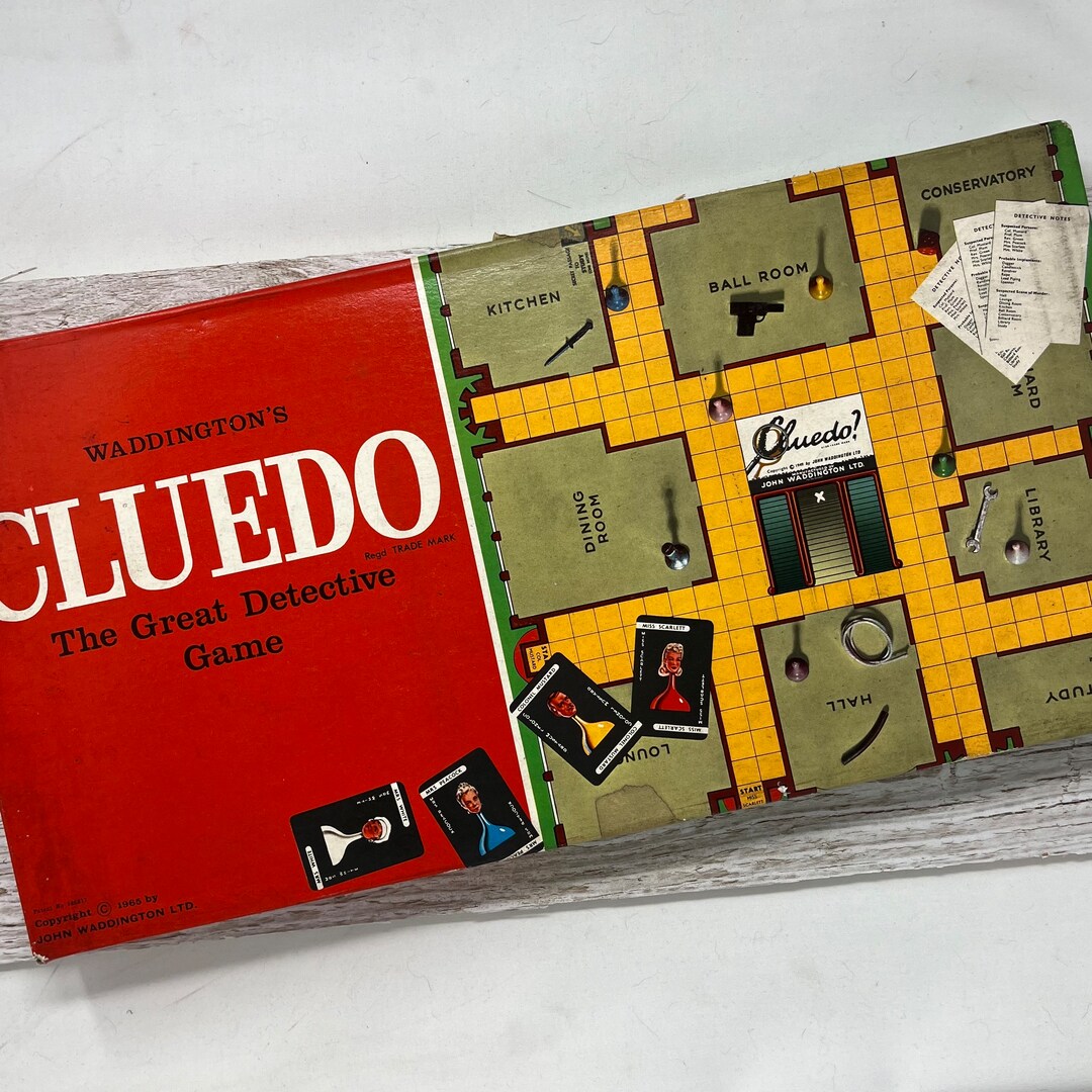 Vintage 1965 Waddingtons Cluedo Board Game All Pieces Complete In Vintage 1965 Waddingtons Cluedo Board Game All Pieces Complete In