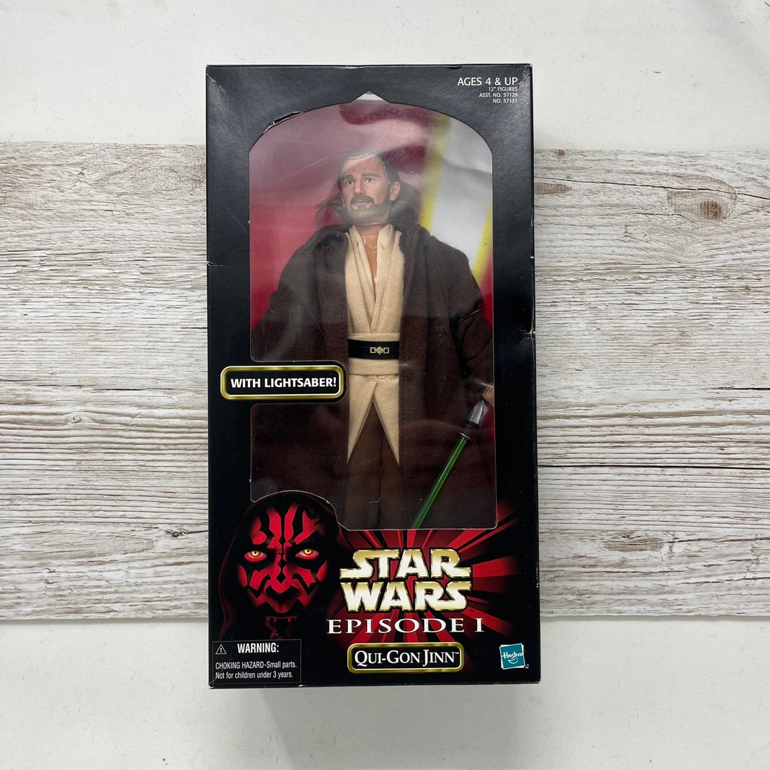 1990’s Vintage Qui-gon Jinn 12” Action Figure, Mint Unopened in Box - Etsy