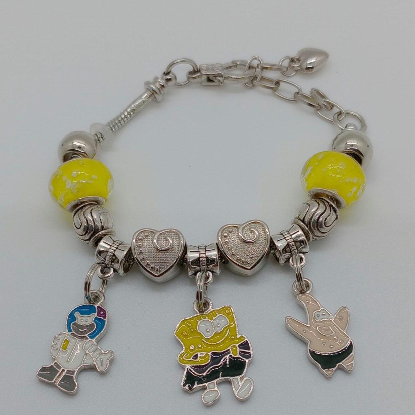 Sponge Bob Charm Bracelet - Etsy