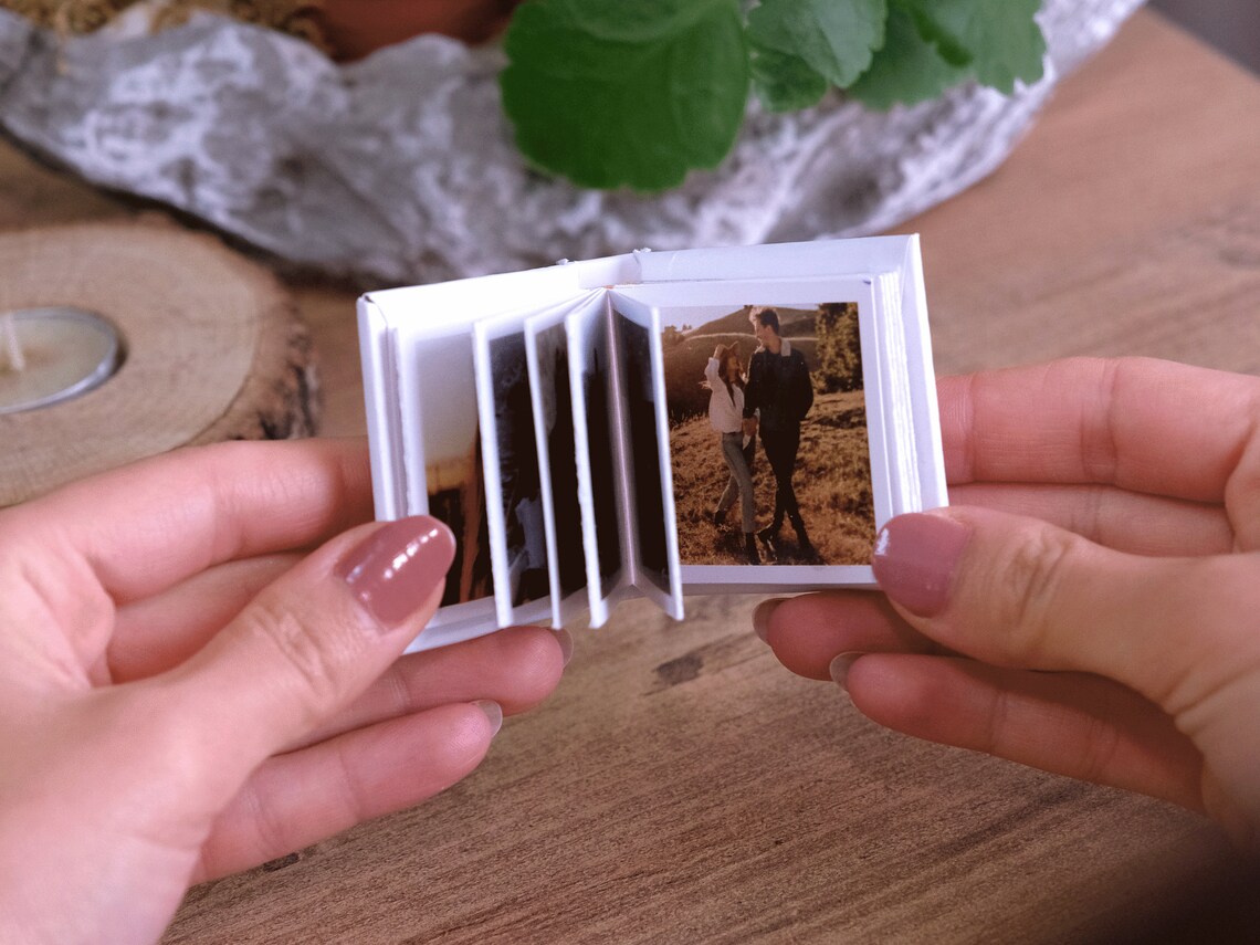 CUTE TINY BOOK Personalized Mini Photo Book Custom Mini - Etsy
