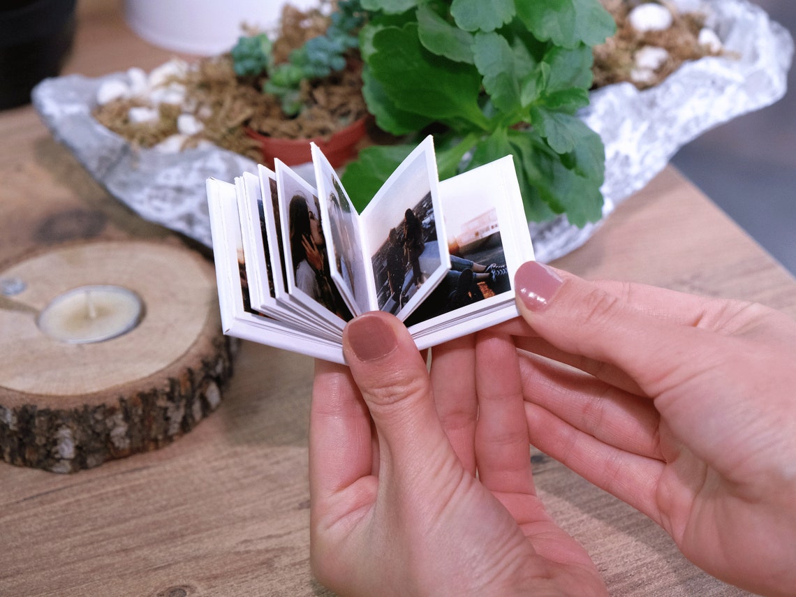 CUTE TINY BOOK Personalized Mini Photo Book Custom Mini - Etsy