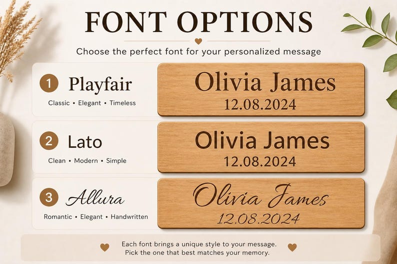 Personalized Wooden Photo Frame, Engraved Keepsake, Baby Nursery Decor ...