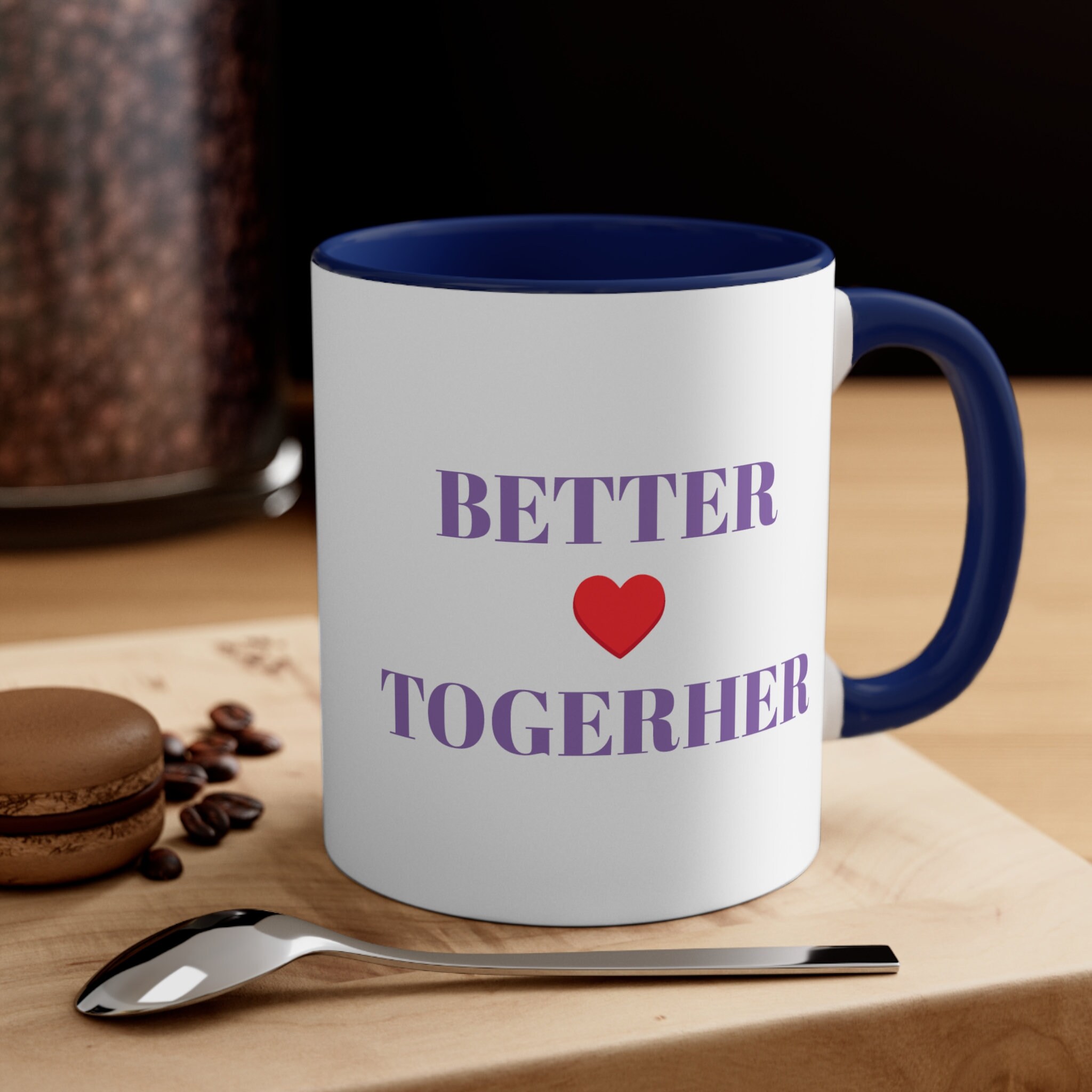 Personalized Accent Coffee Mug 11oz, Personalized Friend Photo Gift on ...