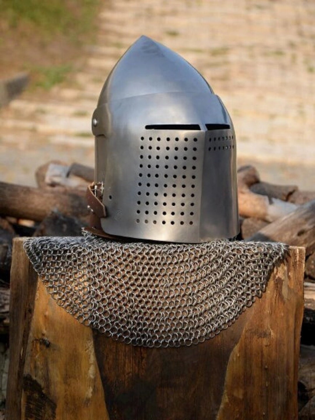 Medieval Bascinet for Modern Fencing Helmet Historical - Etsy