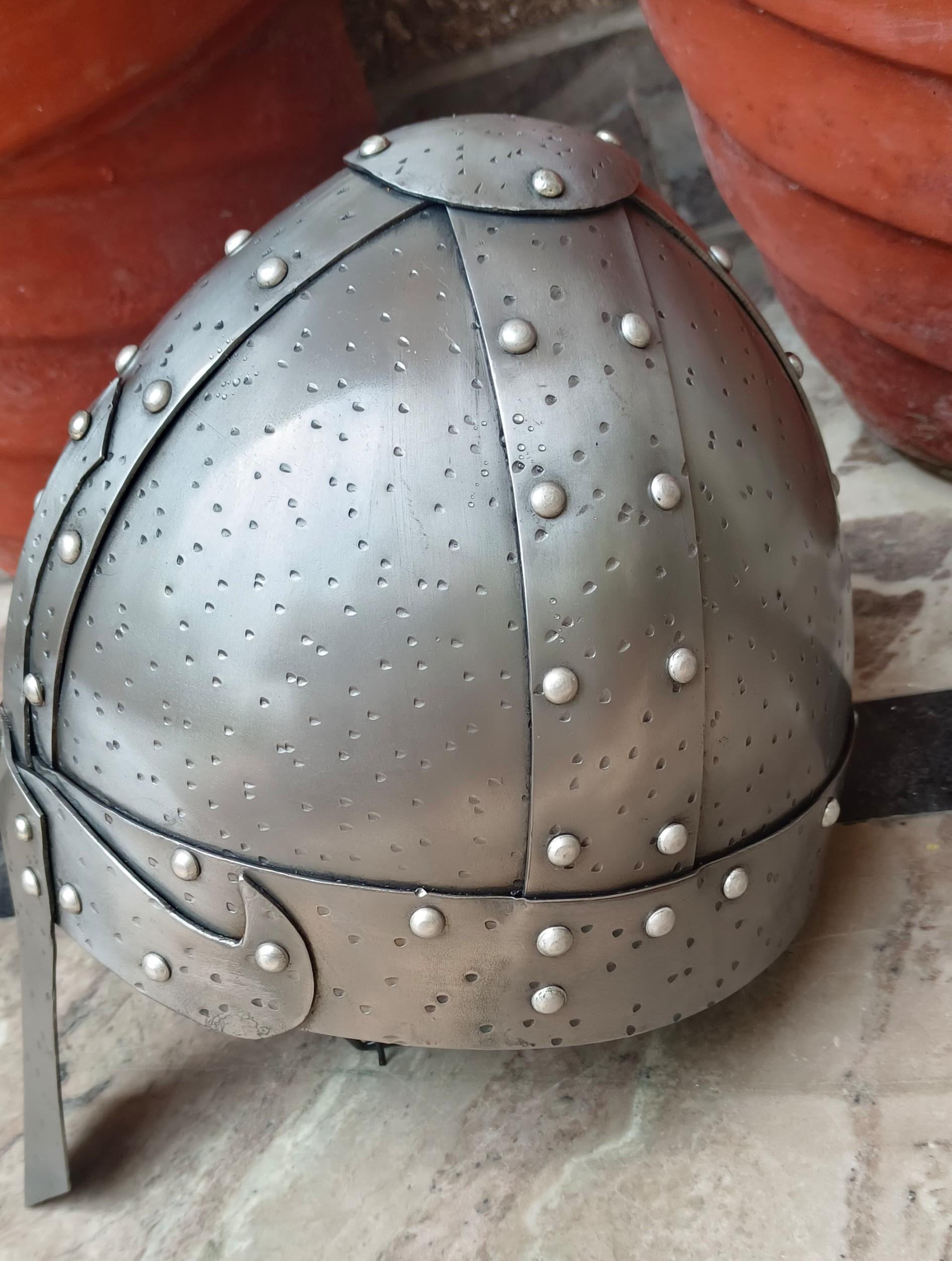 Medieval Knight Helmet | Viking Norman Nasal Style LARP Fancy | 16 ...