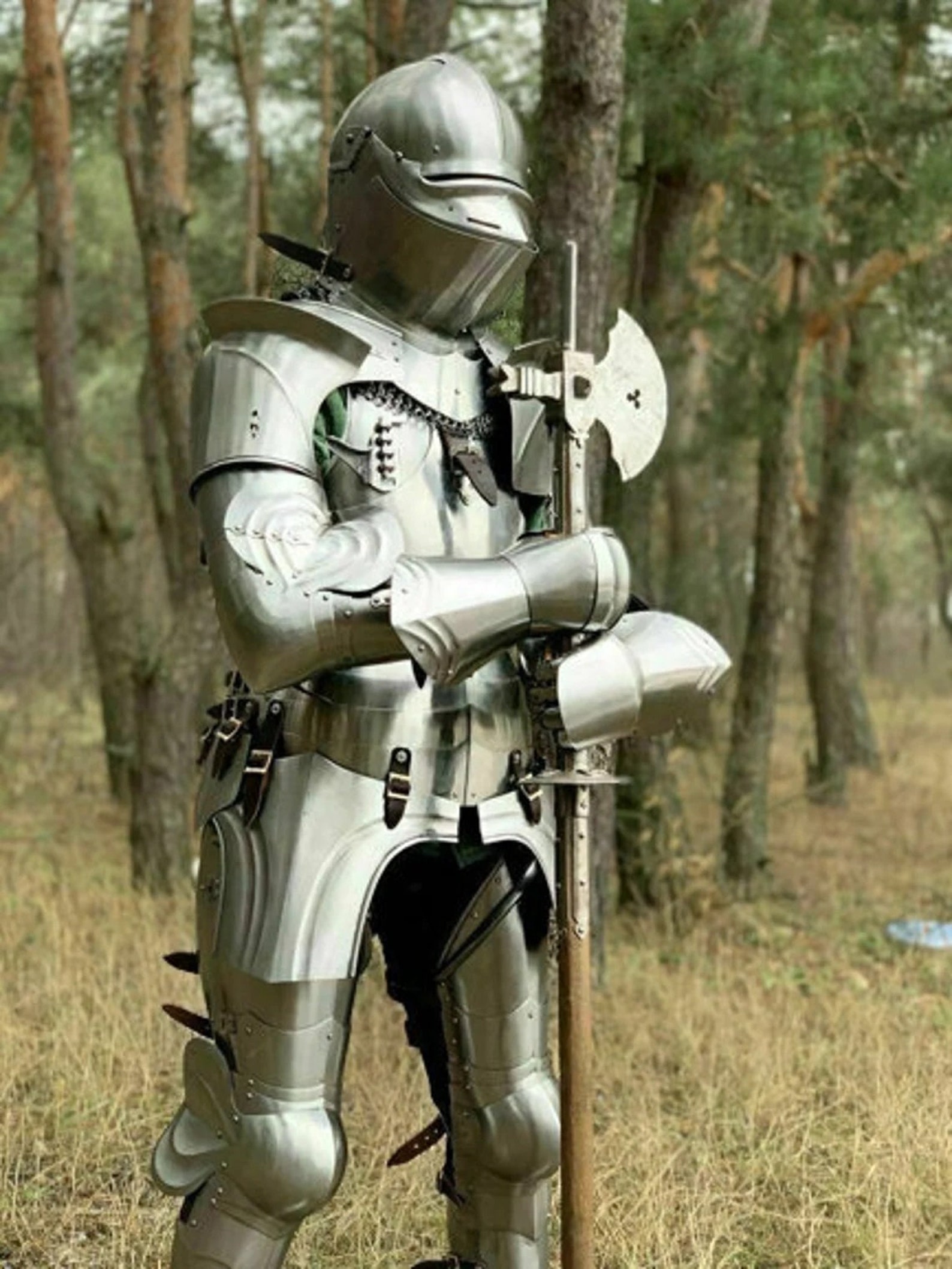 Medieval Gothic Knight Body Armor Suit Larp Crusader Wearable Knight ...