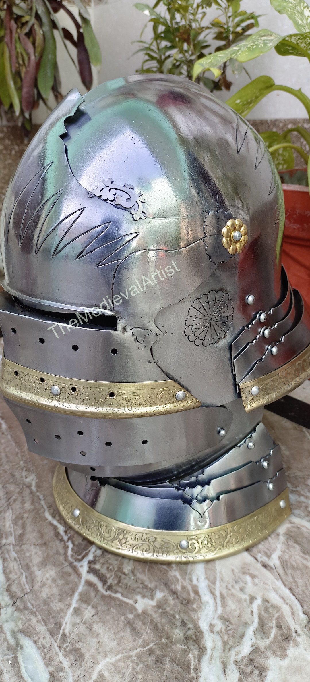 Medieval German | Sallet and Bevor of Maximilian | Armor Helmet Replica ...