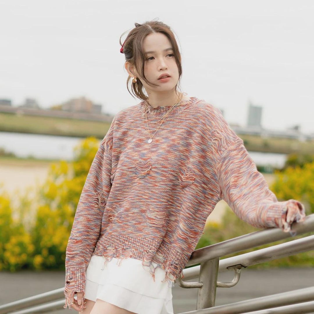 Momiji Candy Maroon Knitwear - Etsy