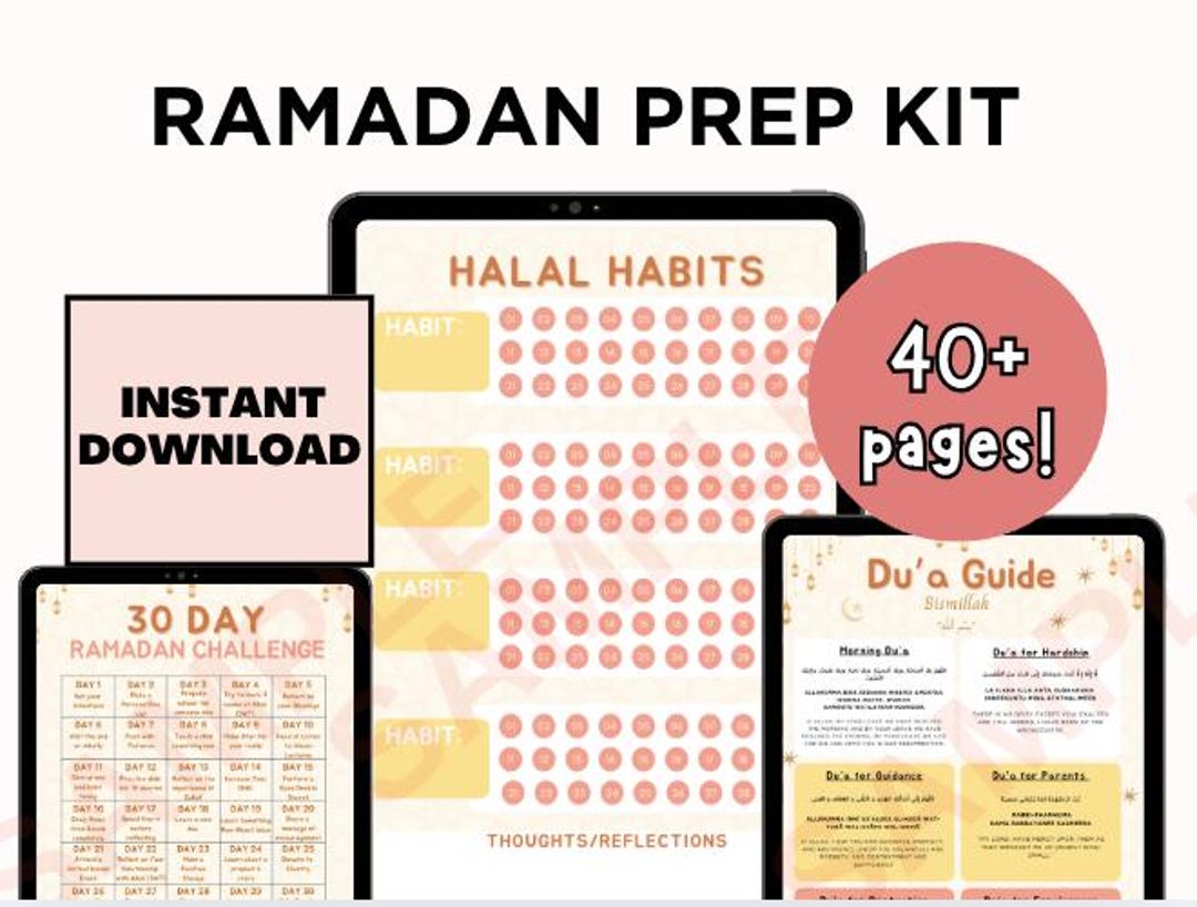 Ramadan Planner, Qur'an Study Tracker - Etsy