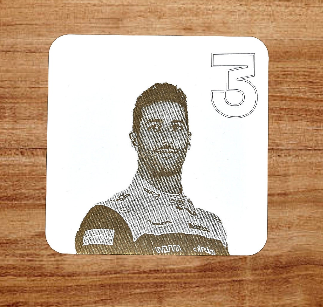 F1 Driver Coaster, F1 Mclaren Present/gift for Men and Women | Daniel ...