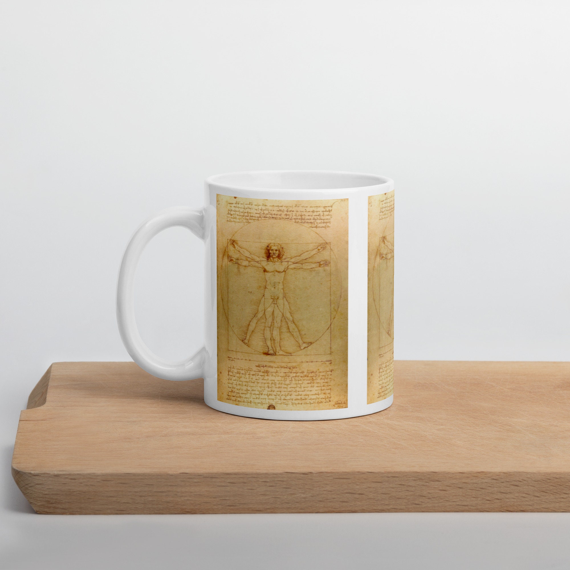 Vitruvian Man Mug, Leonardo Da Vinci Mug, Leonardo Collection, Leonardo ...
