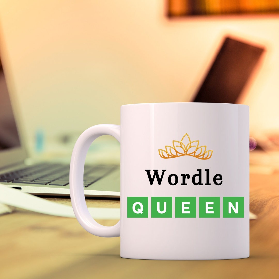 Wordle Queen Mug, Wordle Gift, Wordle Birthday Gift, Wordle Valentines ...
