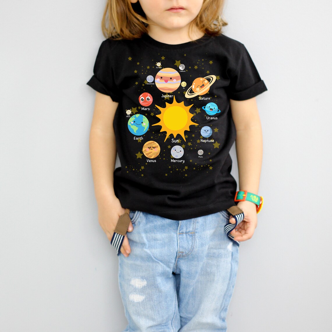 Youth Planets Shirt, Solar System Shirt, Space Shirt, Birthday Shirt ...