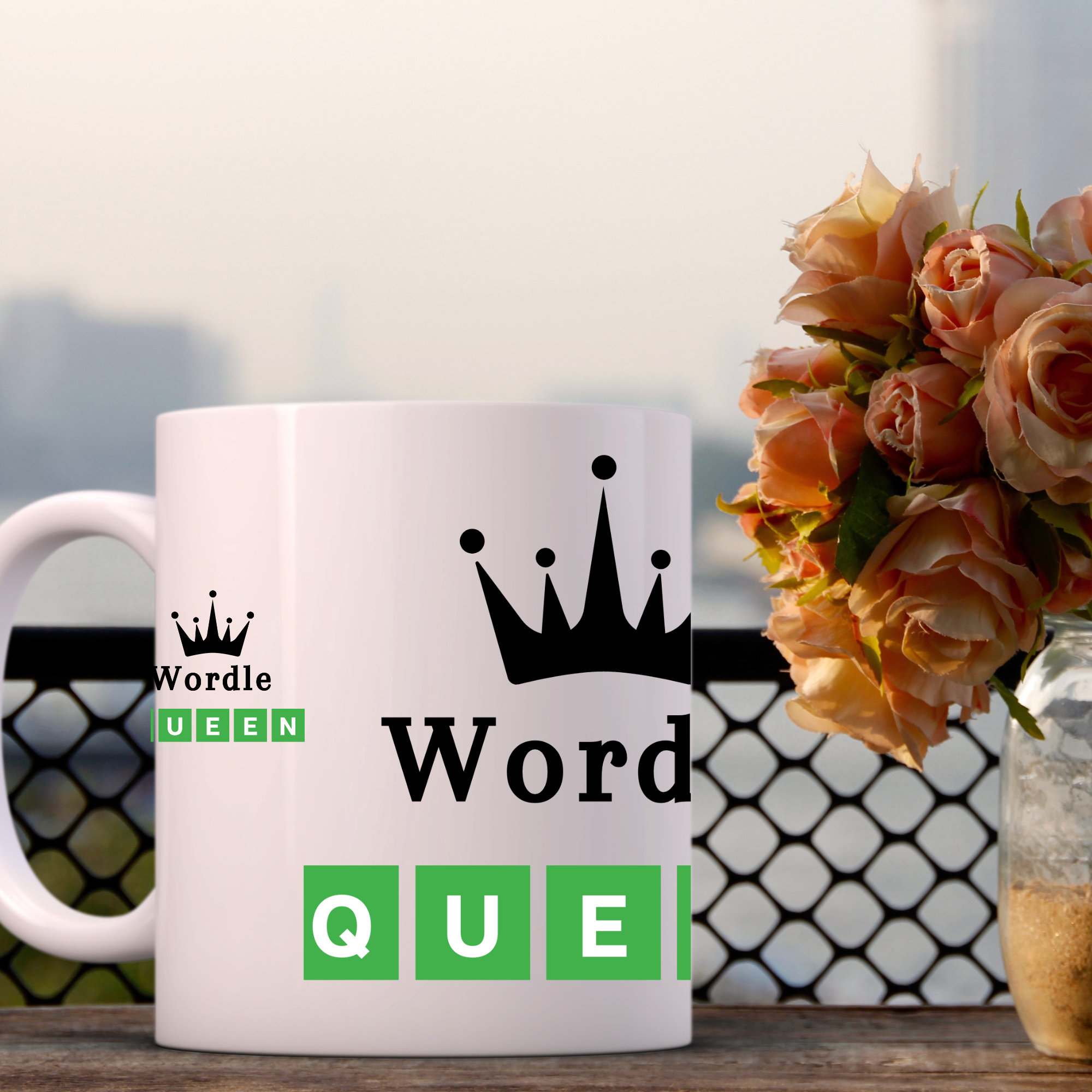 Wordle Queen Mug, Wordle Birthday Gift, Mothers Day Gift, Wordle Gift ...