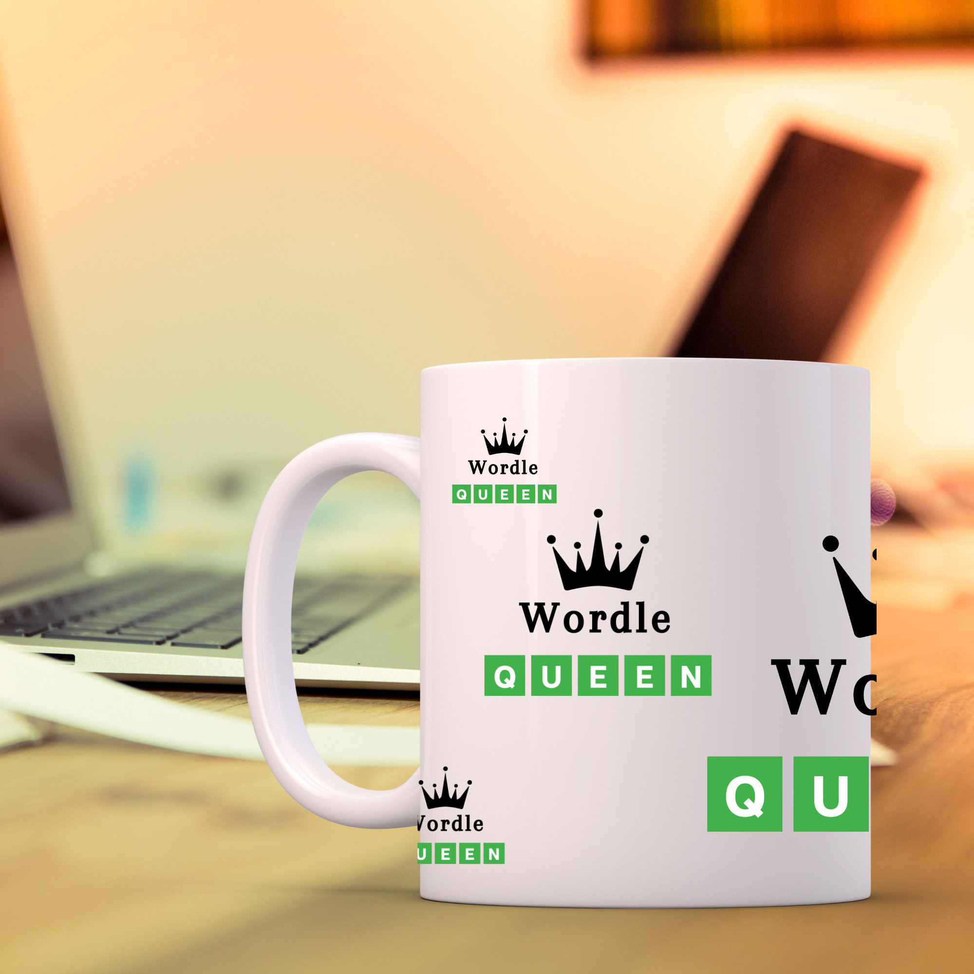 Wordle Queen Mug, Wordle Birthday Gift, Mothers Day Gift, Wordle Gift ...
