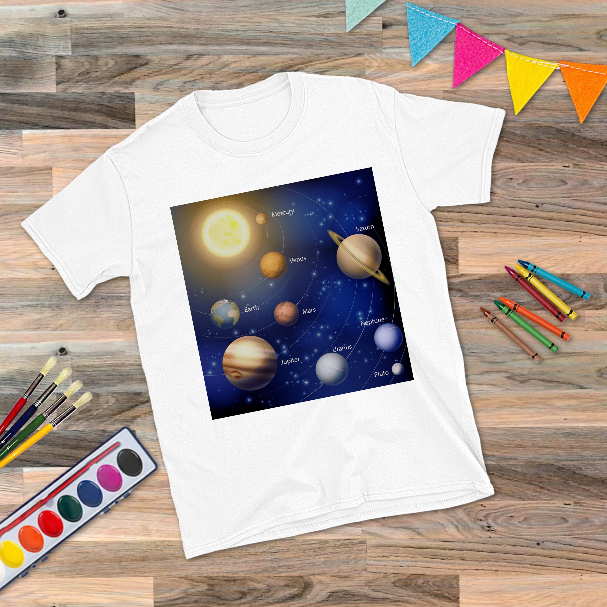 Solar System Shirt, Solar System Birthday, Kids Clothing, Boys Girls ...