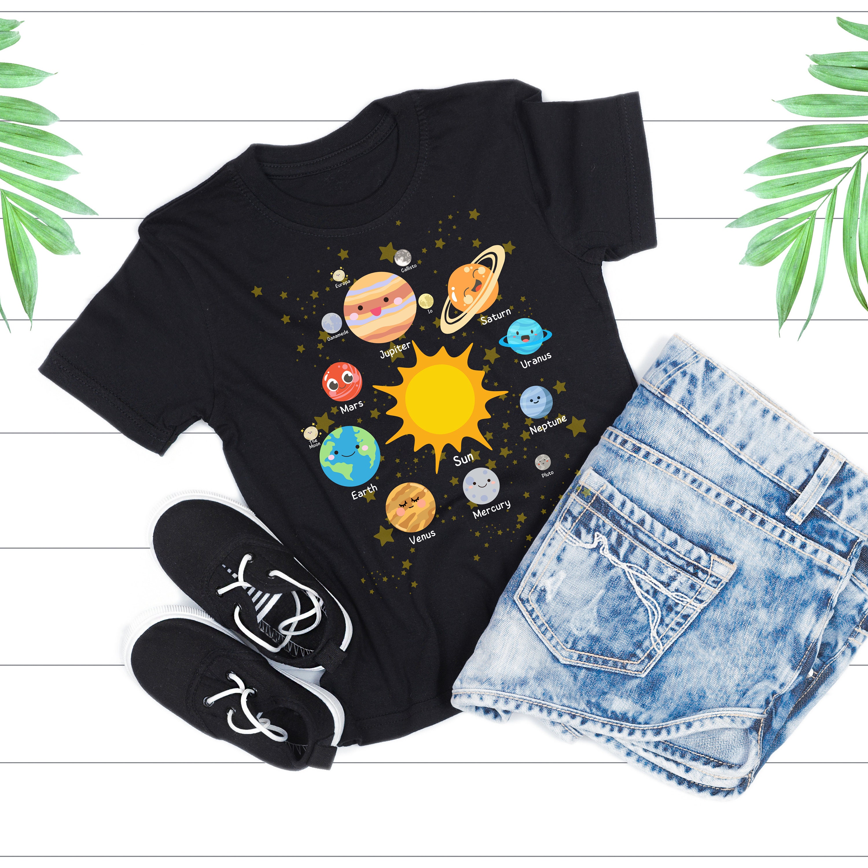 Youth Planets Shirt, Solar System Shirt, Space Shirt, Birthday Shirt ...