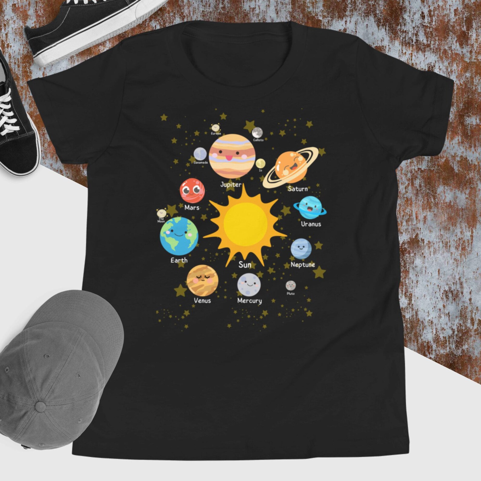 Youth Planets Shirt, Solar System Shirt, Space Shirt, Birthday Shirt ...