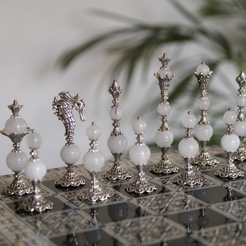 Stone Chess Set - Etsy