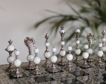 Obsidian Chess Set - Etsy